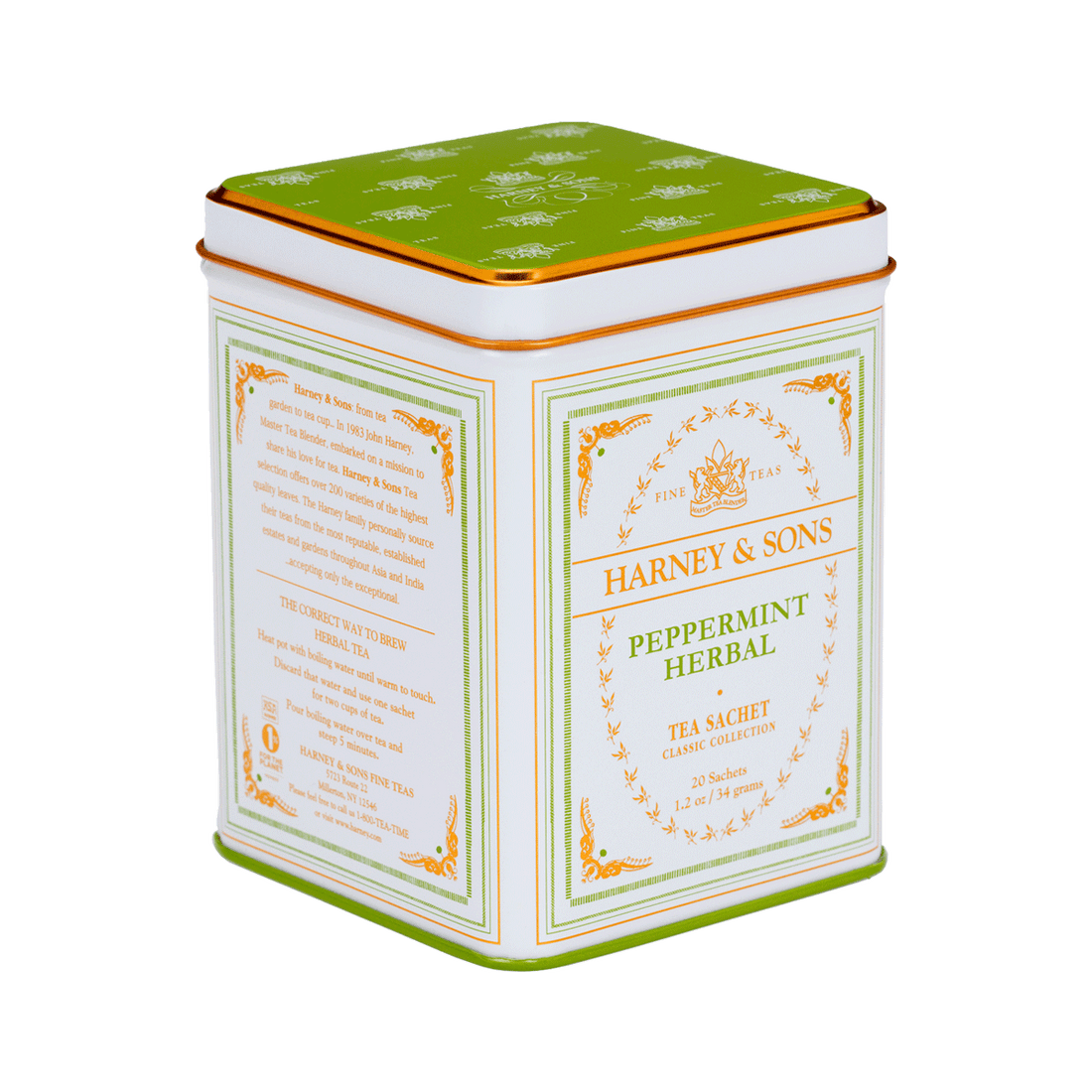 Peppermint Herbal Classic Collection Gift Tin by Harney and Sons
